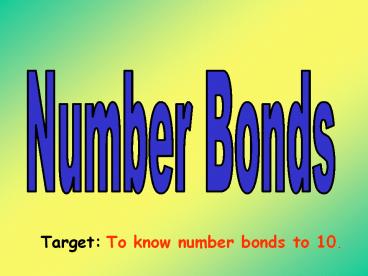 Number Bonds presentation | free to download