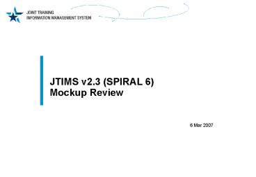 JTIMS presentation | free to view
