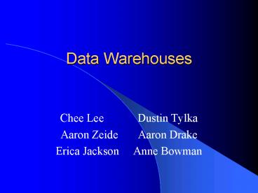 PPT – Data Warehouses PowerPoint presentation | free to view - id ...