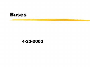 Buses presentation | free to download