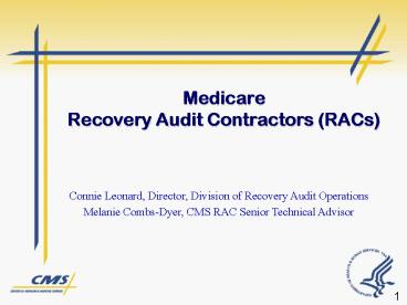 Medicare Recovery Audit Contractors RACs presentation | free to view