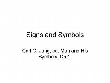 Signs and Symbols presentation | free to download