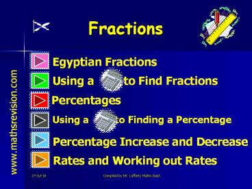PPT – Fractions PowerPoint presentation | free to download - id: 17ee0c ...