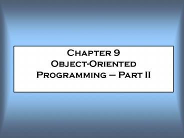 Chapter 3 DATA: TYPES, CLASSES, OBJECTS and IO presentation | free to view