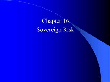 PPT – Sovereign Risk PowerPoint presentation | free to view - id ...
