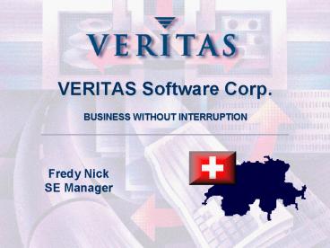 VERITAS Software Corp' presentation | free to view