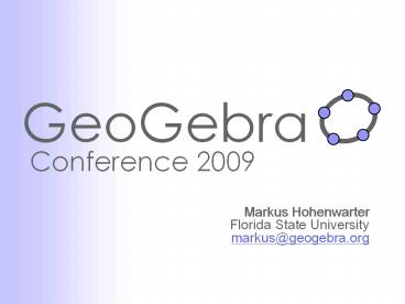 GeoGebra presentation | free to download