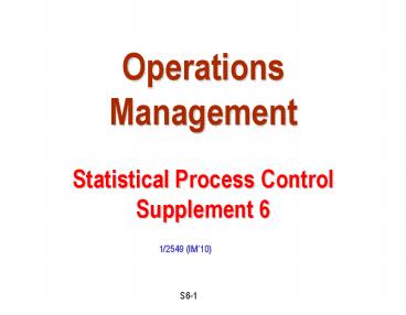 PPT – S6-1 PowerPoint presentation | free to view - id: 17b32b-ZDc1Z