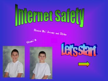 PPT – Internet Safety PowerPoint presentation | free to view - id ...