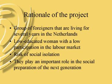 PPT – Rationale of the project PowerPoint presentation | free to view ...