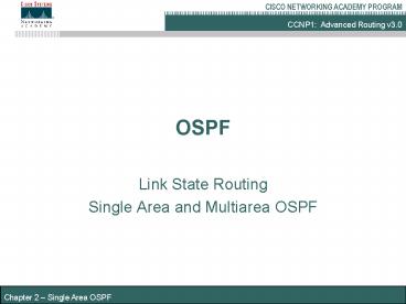 PPT – OSPF PowerPoint presentation | free to download - id: 177f9c-NTBhN