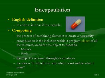 Encapsulation presentation | free to download
