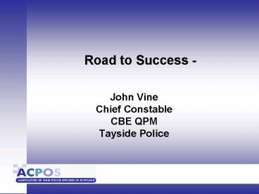 Road to Success presentation | free to view