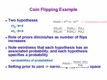 PPT – Coin Flipping Example PowerPoint presentation | free to view - id ...
