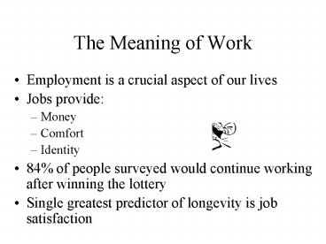 PPT – The Meaning of Work PowerPoint presentation | free to view - id ...
