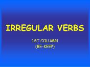 PPT – Irregular Verbs PowerPoint presentation | free to view - id ...