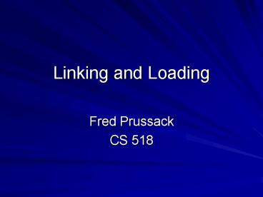 Linking and Loading presentation | free to download