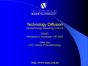 PPT – Technology Diffusion PowerPoint presentation | free to view - id ...