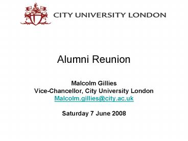 Alumni Reunion presentation | free to view