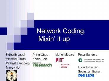 PPT – Network Coding: Mixin PowerPoint presentation | free to download ...