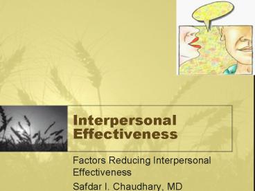 Interpersonal Effectiveness presentation | free to view