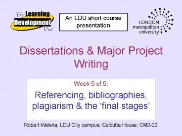 PPT – Dissertations PowerPoint presentation | free to view - id: 14761f ...