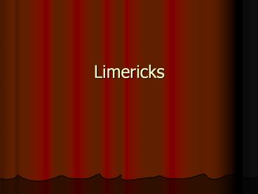 Limericks presentation | free to download