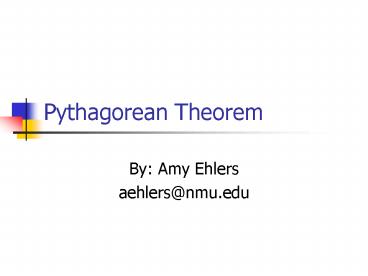PPT – Pythagorean Theorem PowerPoint presentation | free to view - id ...