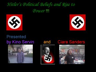 PPT – Hitlers Political Beliefs and Rise to Power PowerPoint ...