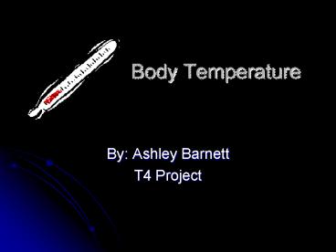 Body Temperature presentation | free to view
