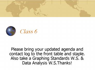 Class 6 presentation | free to view