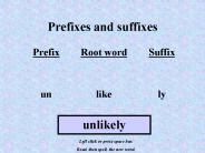 PPT – Prefixes and Suffixes PowerPoint presentation | free to view - id ...