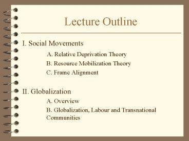 Lecture Outline presentation | free to view