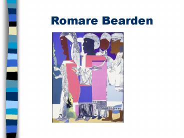 Romare Bearden presentation | free to view