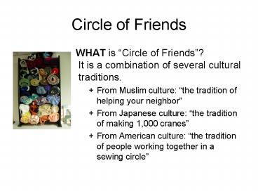 PPT – Circle of Friends PowerPoint presentation | free to view - id ...