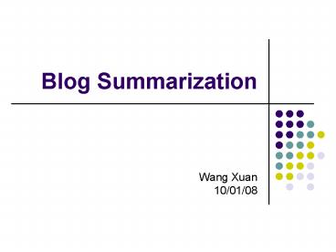 PPT – Blog Summarization PowerPoint presentation | free to download ...
