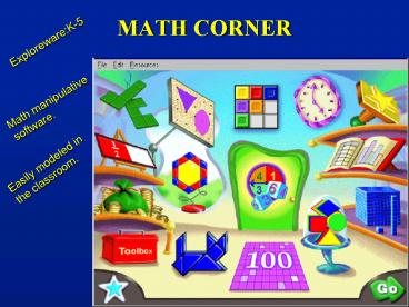 MATH CORNER presentation | free to view