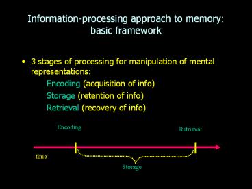 PPT – 3 stages of processing for manipulation of mental representations ...