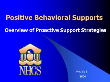 PPT – Positive Behavioral Supports PowerPoint presentation | free to ...