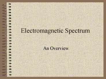PPT – Electromagnetic Spectrum PowerPoint presentation | free to view ...