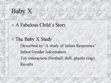 Baby X presentation | free to view