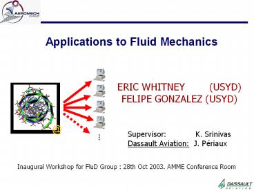 Applications to Fluid Mechanics presentation | free to view