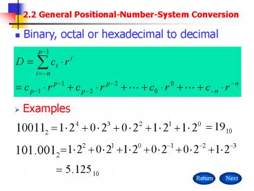 PPT – 2.2 General PositionalNumberSystem Conversion PowerPoint ...