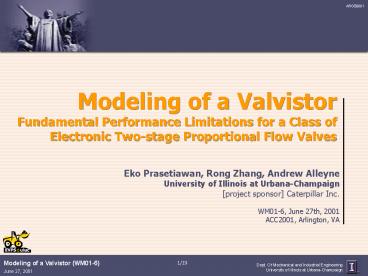 PPT – Dept. Of Mechanical and Industrial Engineering University of ...