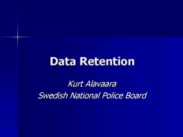 Data Retention presentation | free to view