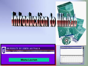 Introduction to Minitab presentation | free to view