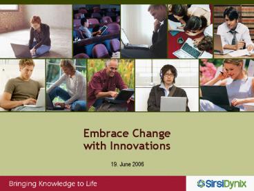 Embrace Change with Innovations presentation | free to view