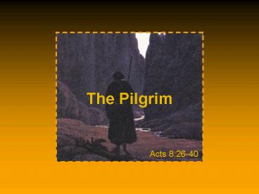 PPT – The Pilgrim PowerPoint presentation | free to view - id: 13fa6f-MGU0Z