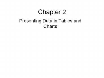 Presenting Data in Tables and Charts presentation | free to view