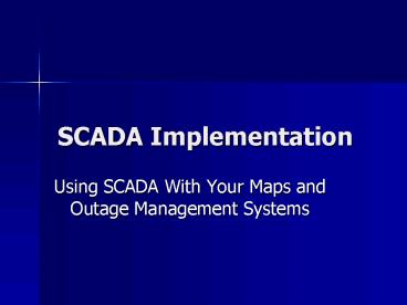 SCADA Implementation presentation | free to view